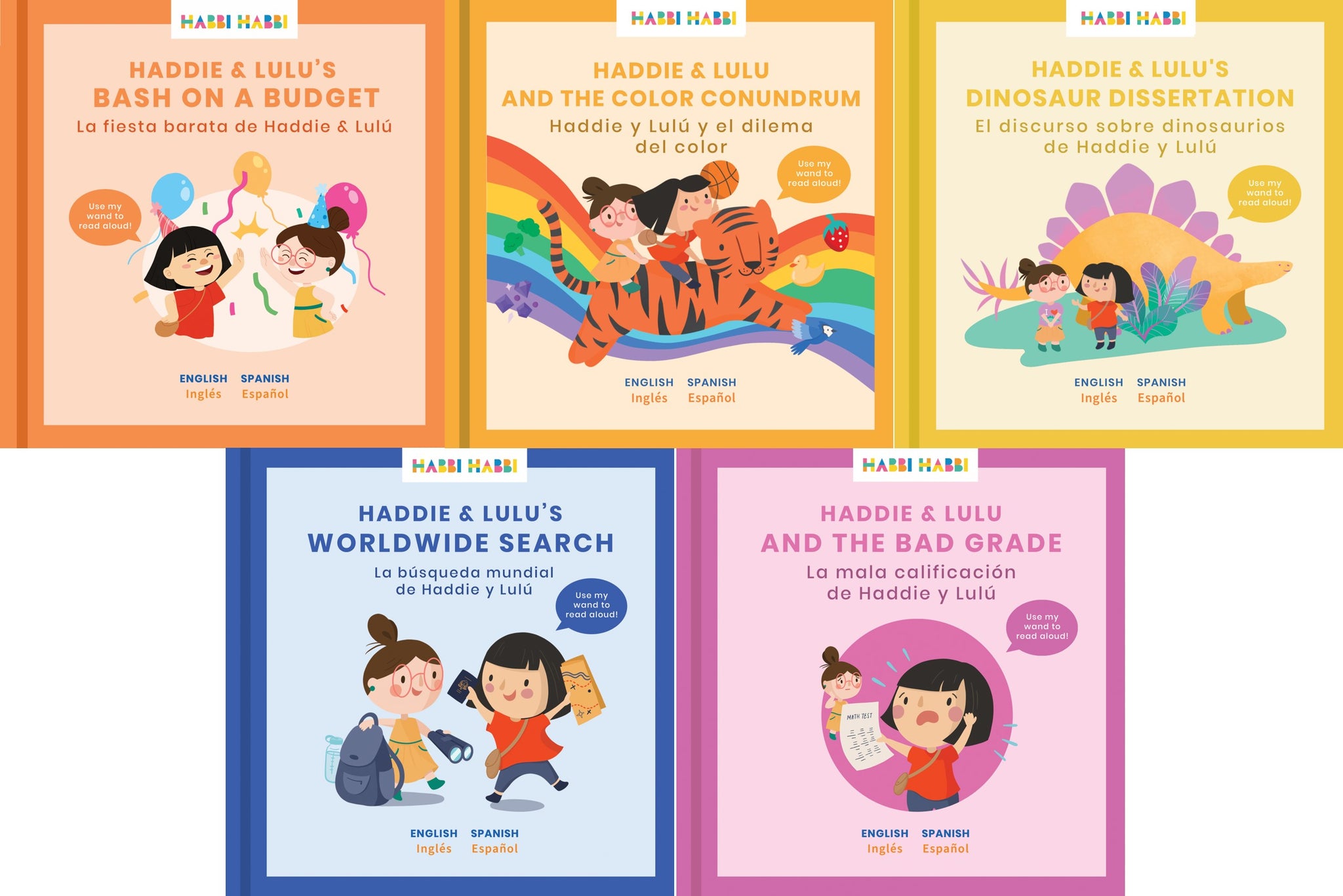 Teach Kids Spanish and Chinese | Habbi Habbi Bilingual Books & Reading Wand